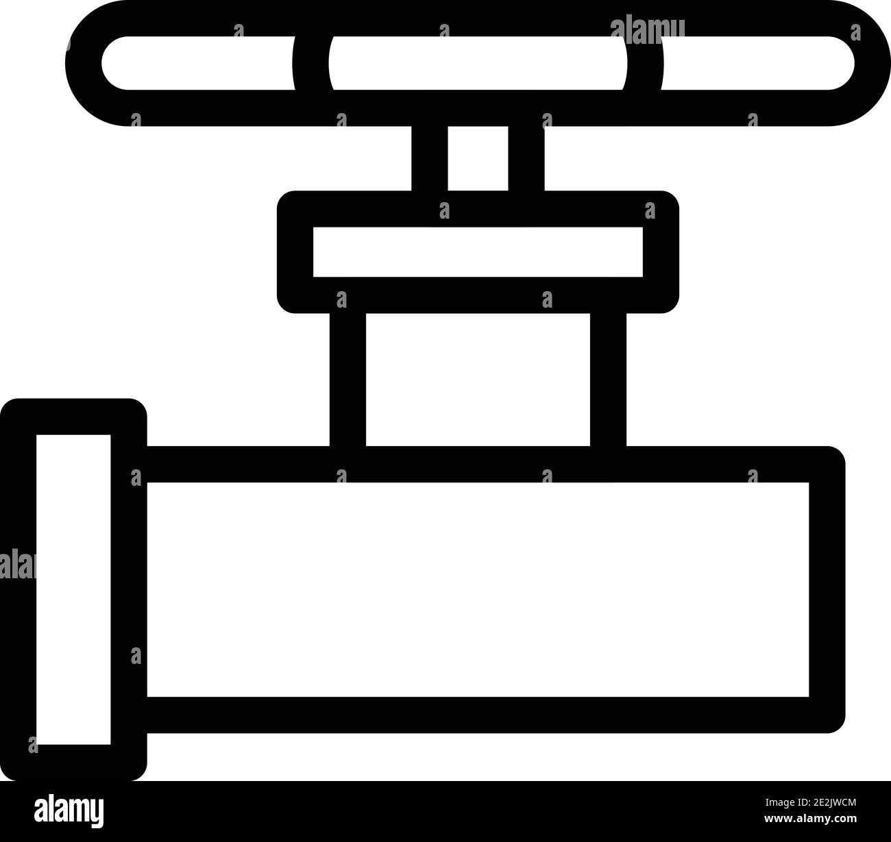 Pipe detail icon. Outline pipe detail vector icon for web design ...