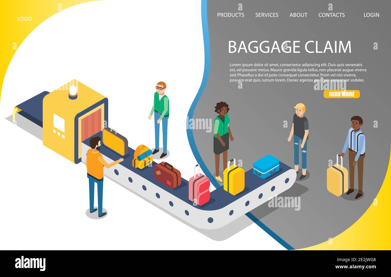 Baggage claim carousel Stock Vector Images - Alamy