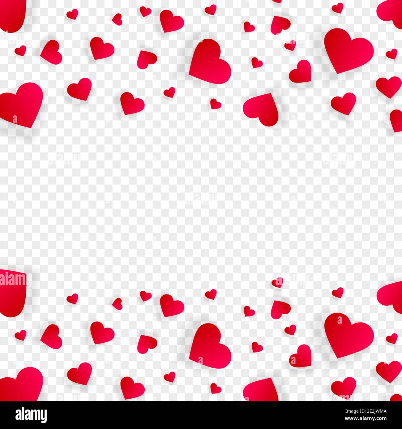 Double Heart Border Clip Art