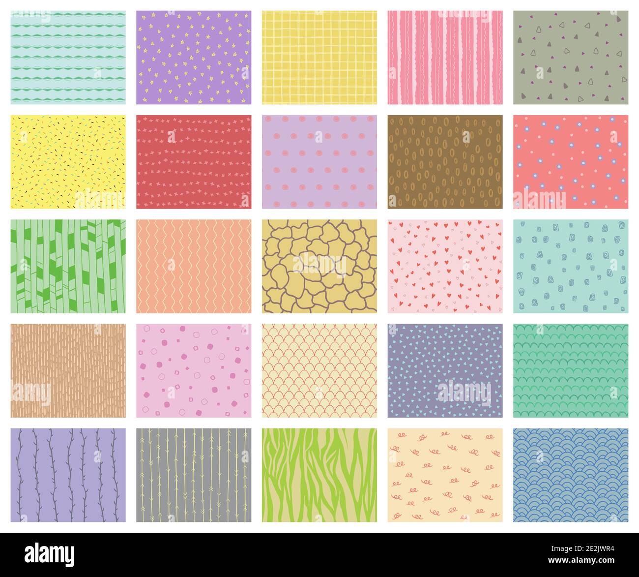 Vector set of pastel gift tags, cute colorful hand drawn illustration ...