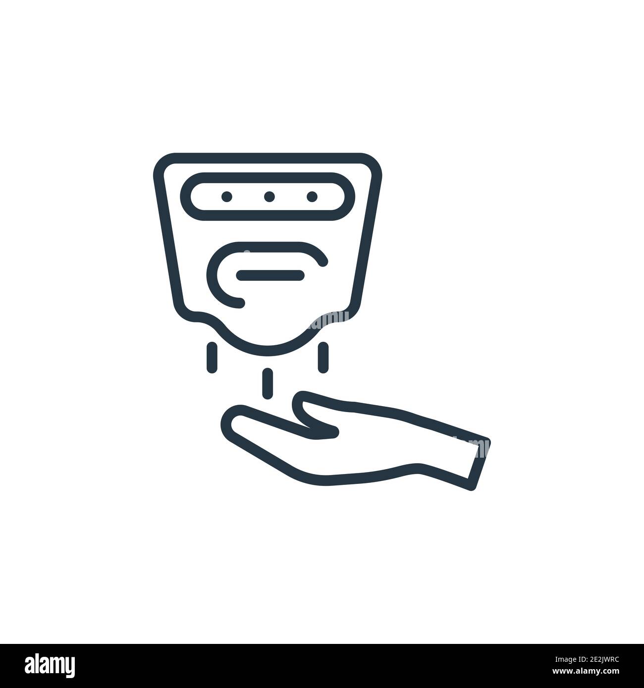 Drying hands outline vector icon. Thin line black drying hands icon ... Drying hands outline vector icon. Thin line black drying hands icon ...
