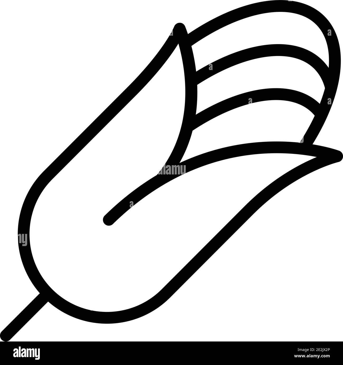 Corn icon. Outline corn vector icon for web design isolated on white ...
