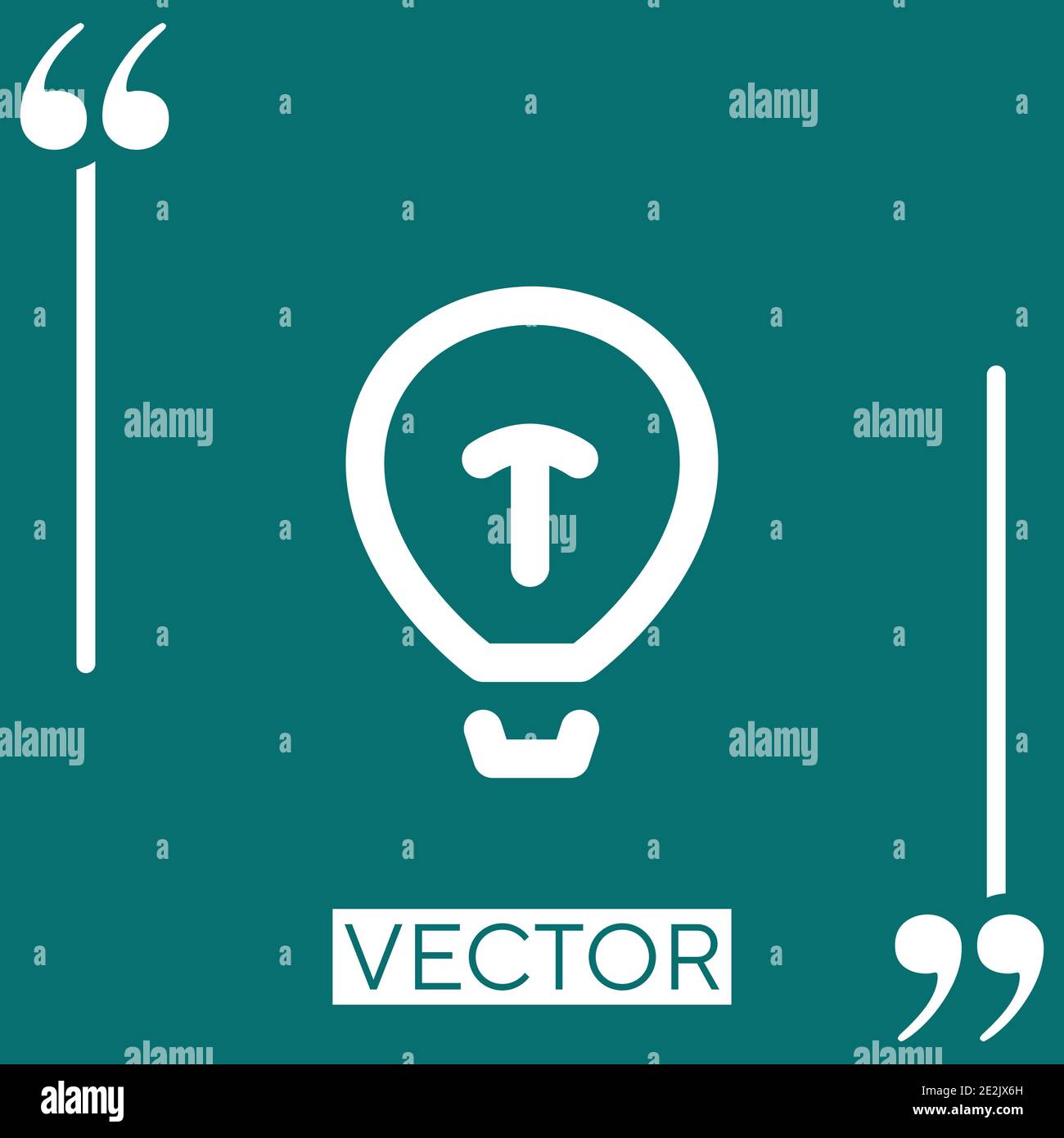 Idea Vector Icon Linear Icon Editable Stroked Line Stock Vector Image
