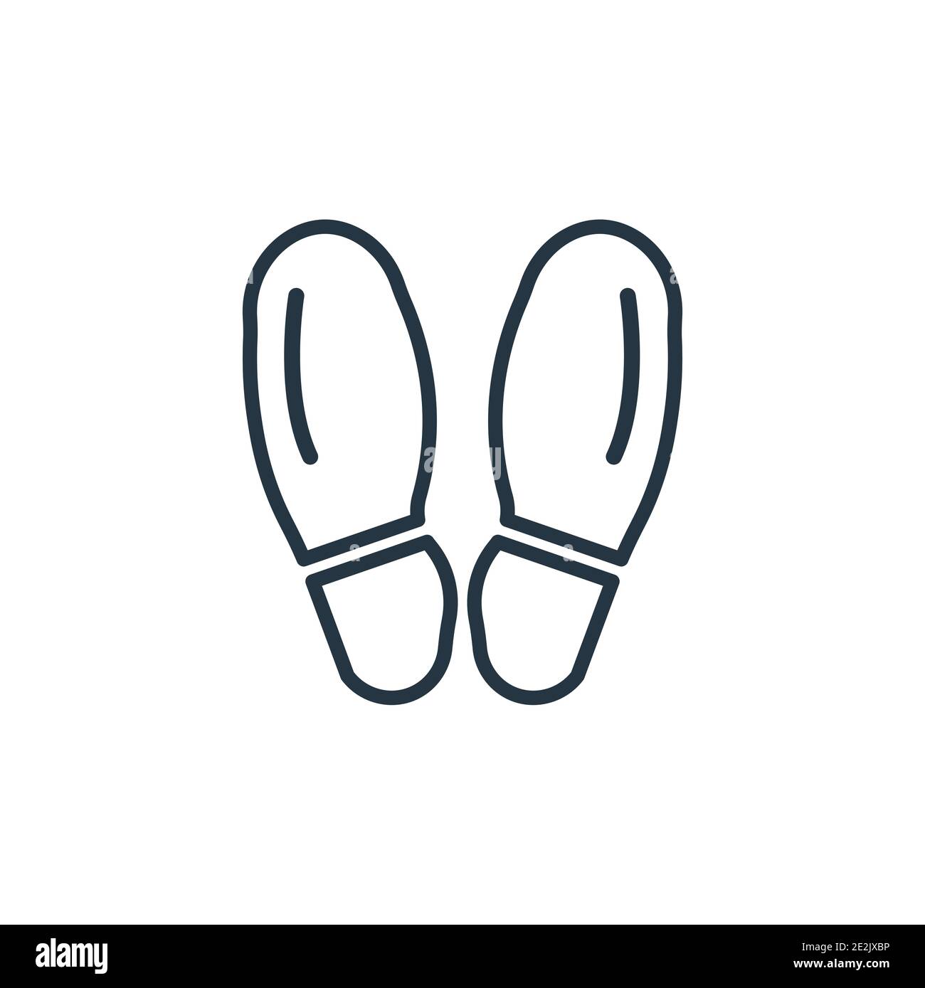 Step outline vector icon. Thin line black step icon, flat vector simple ...