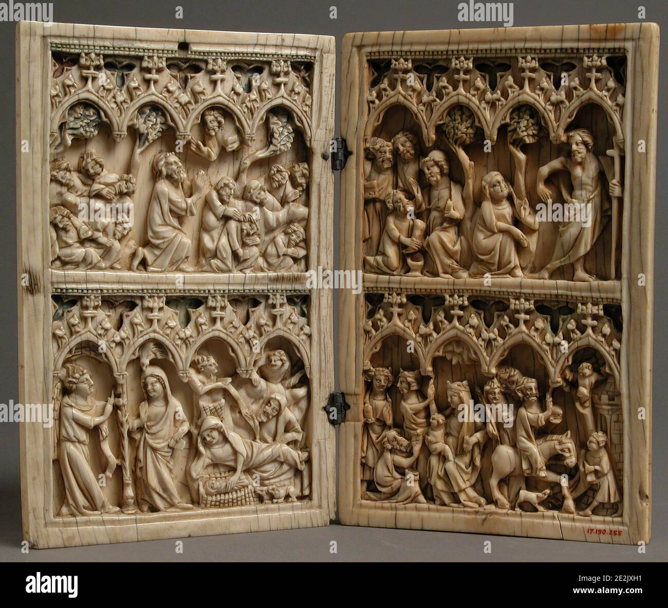 Diptych with Scenes from the Life of Christ, French, 14th century Stock Photo - Alamy