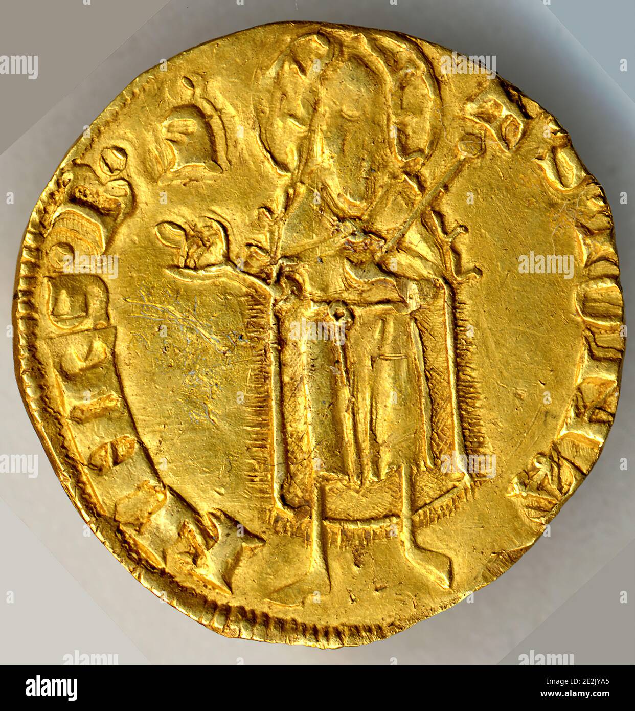 Florin d'or of John The Good, French, 14th century Stock Photo - Alamy