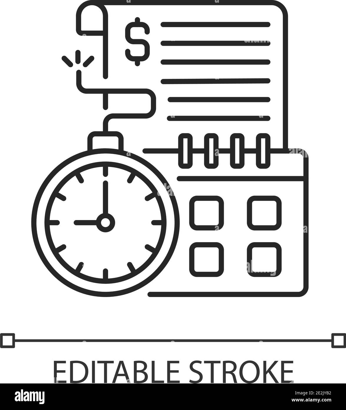 Time limit linear icon Stock Vector Image & Art - Alamy