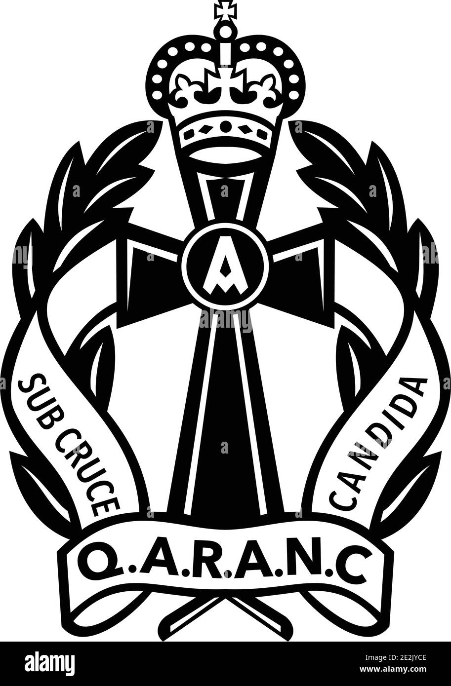 Illustration of a badge Queen Alexandra's Royal Army Nursing Corps or ...