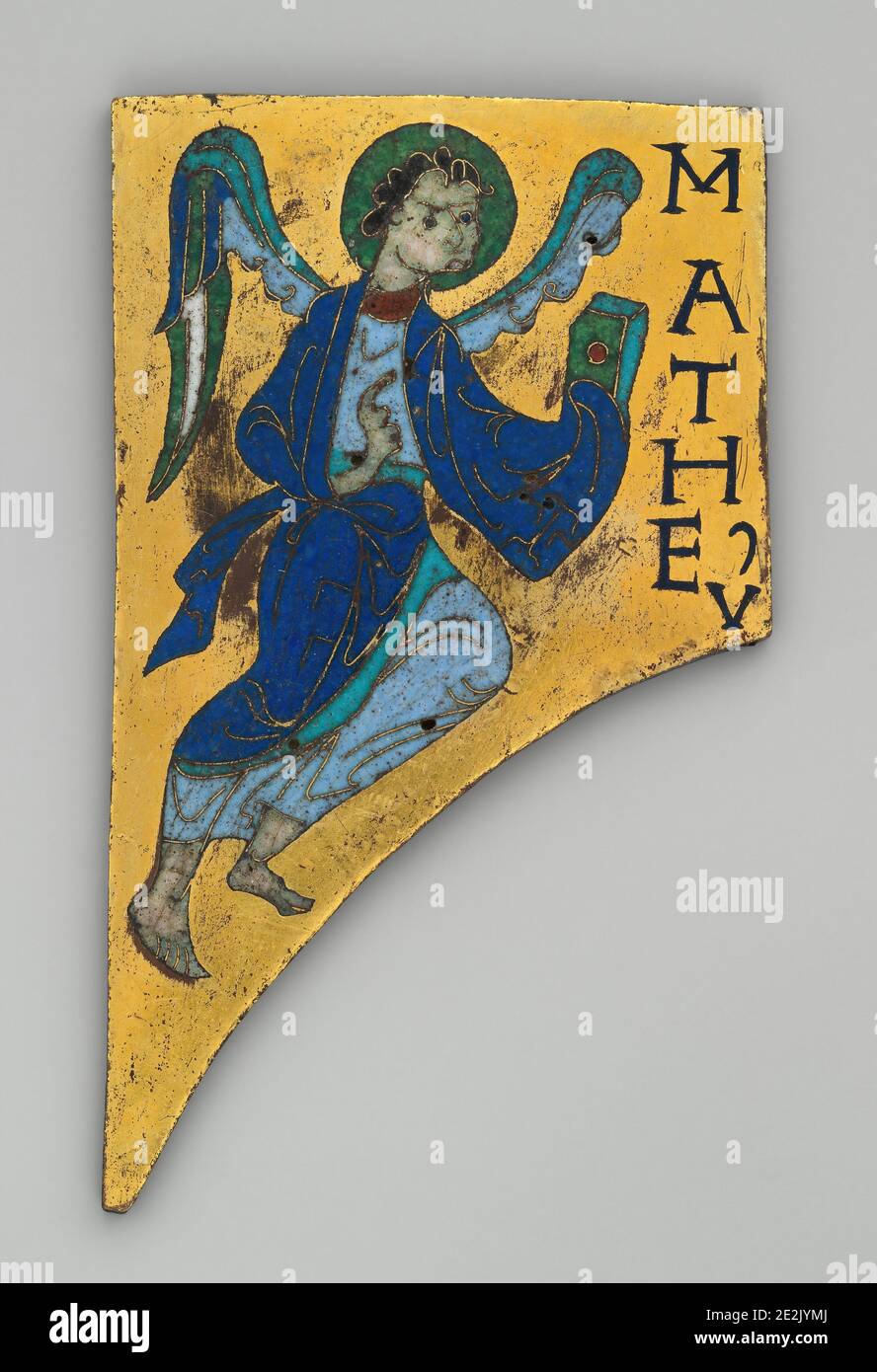 Plaque with the Symbol of the Evangelist Matthew, French, ca. 1100 ...