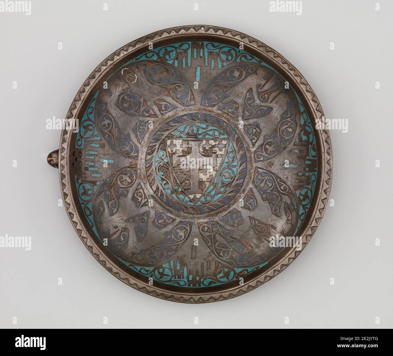 Gemellion (Hand Basin) with the Arms of the Latin Kingdom of Jerusalem ...