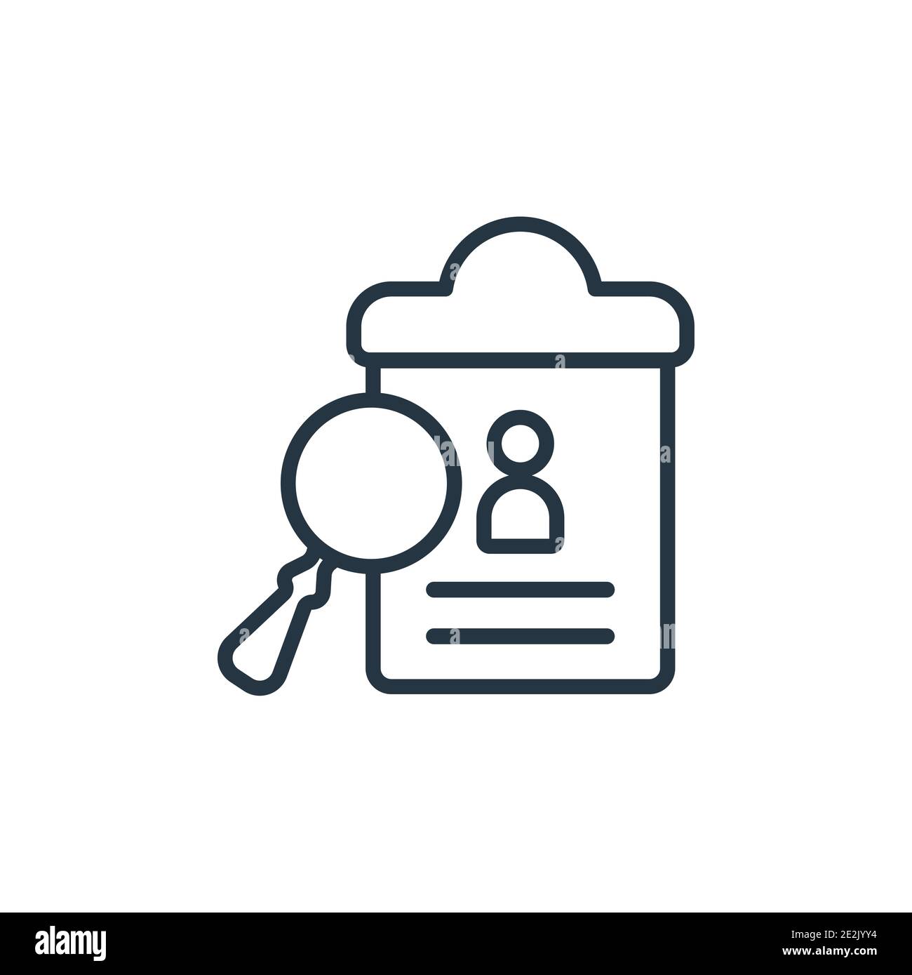 Hiring outline vector icon. Thin line black hiring icon, flat vector ...