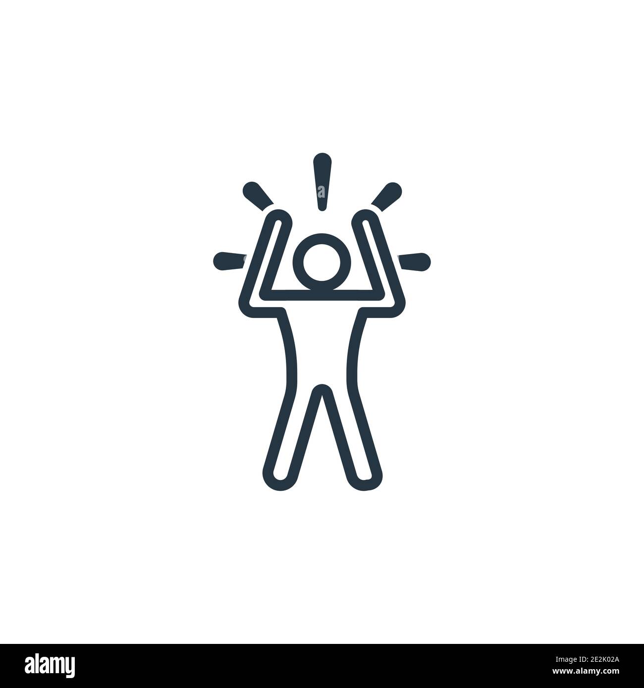Pain outline vector icon. Thin line black pain icon, flat vector simple ...