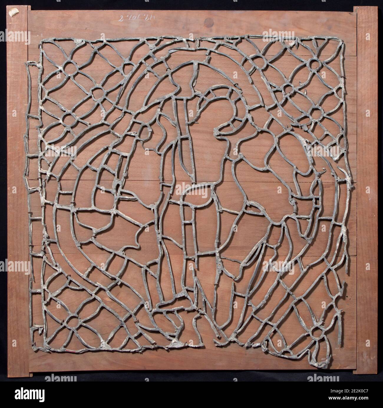 Leading for Stained Glass window with Flagellation (?) Scene, French ...