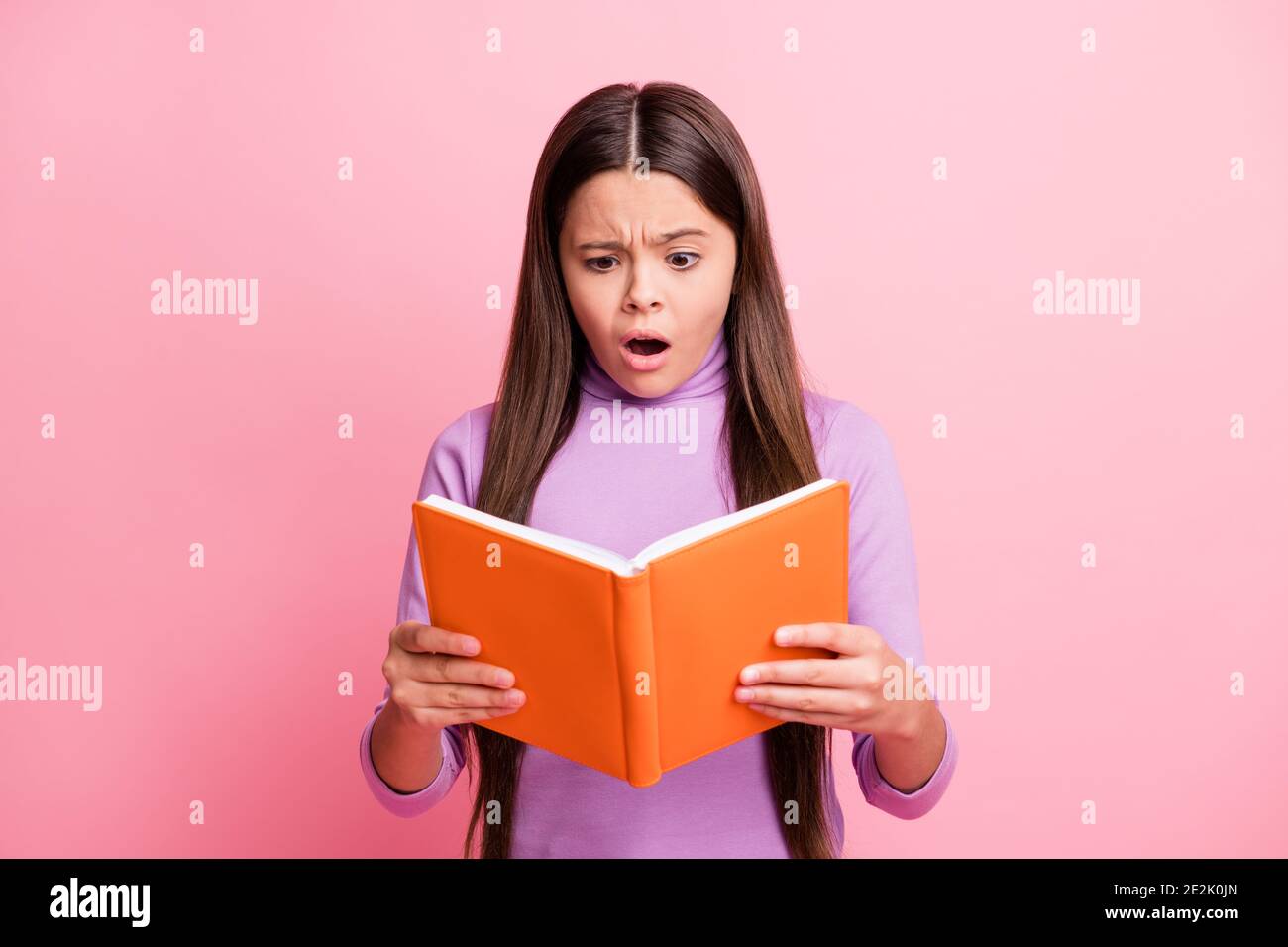 Portrait of her she nice attractive pretty worried depressed long ...