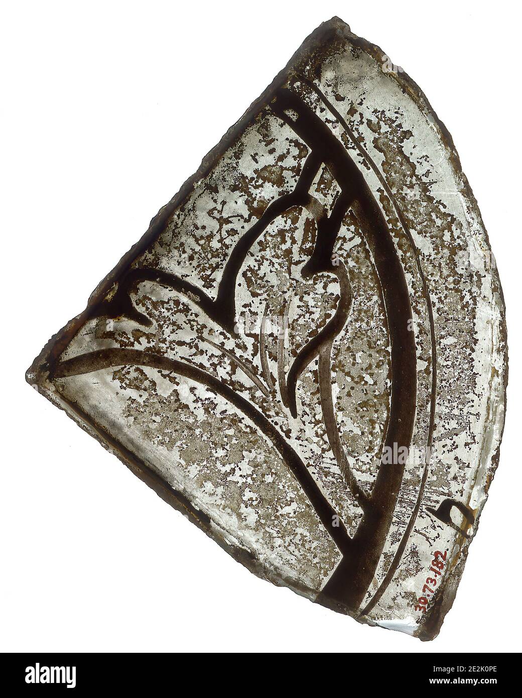 Glass Fragment, French, 12th century Stock Photo - Alamy