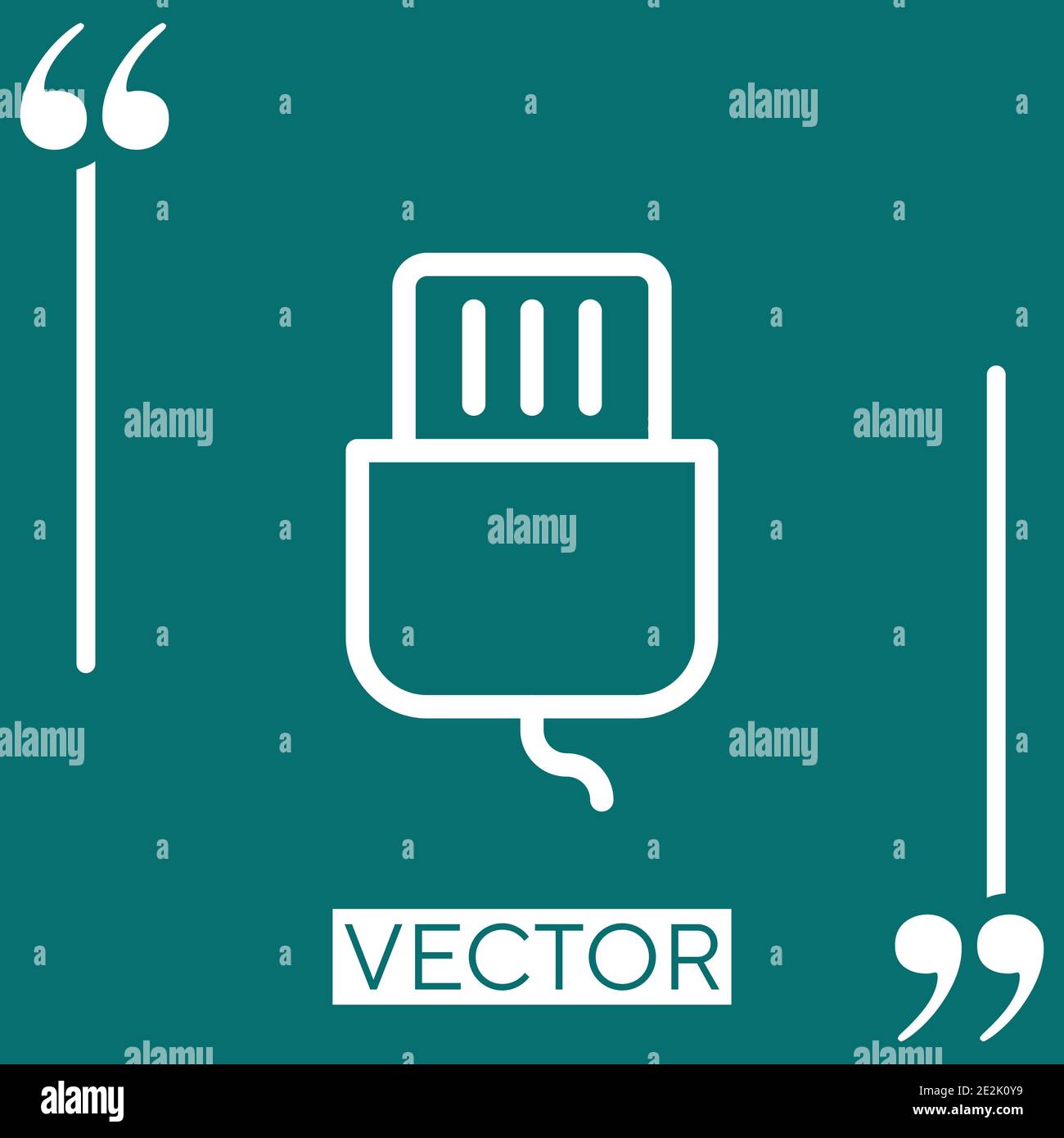 connection vector icon Linear icon. Editable stroke line Stock Vector ...