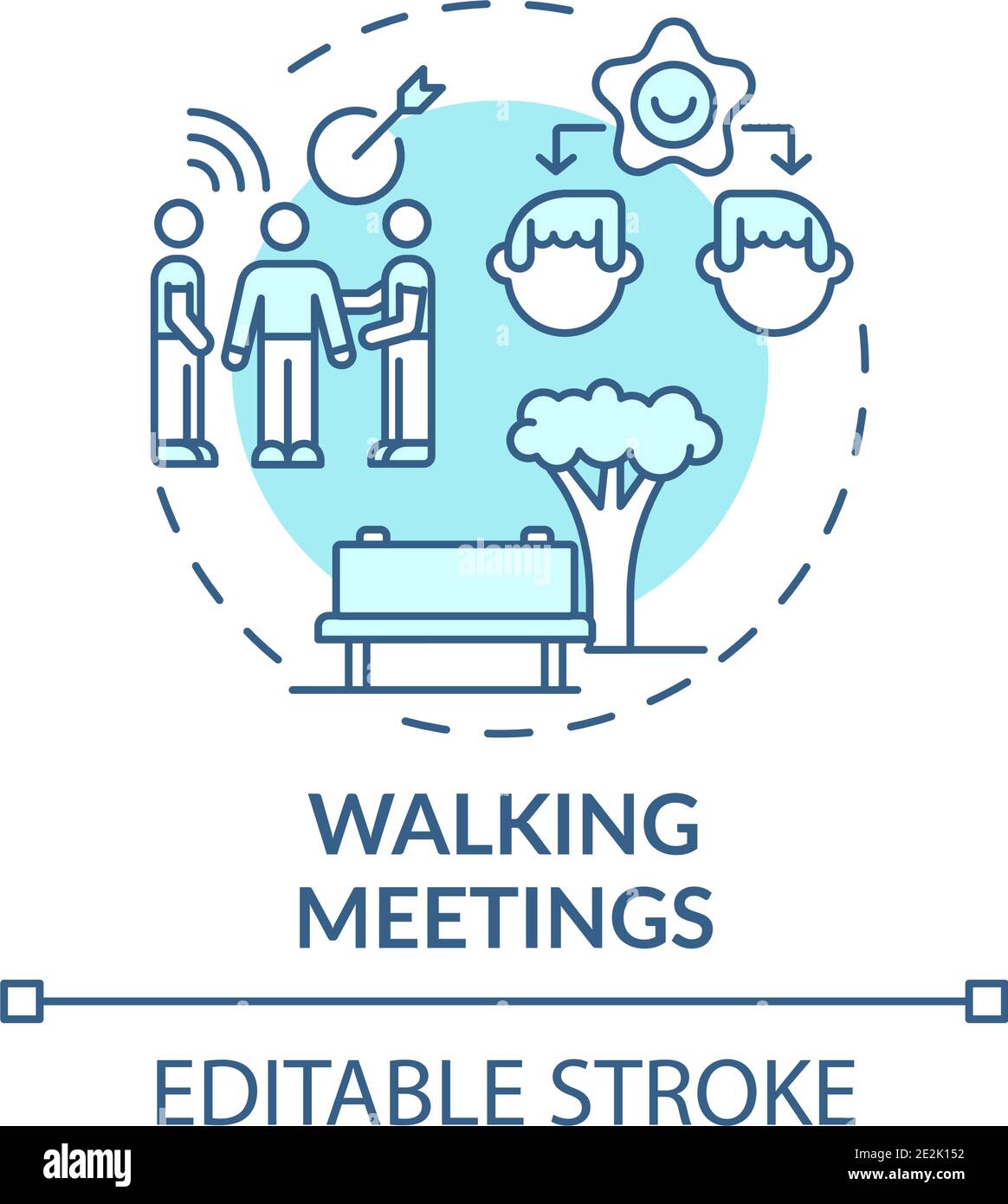 Walking to office outdoors Stock Vector Images - Alamy