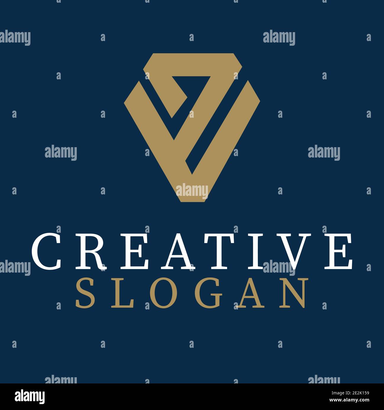 initial letter V creative luxury logo vector Stock Vector Image & Art ...