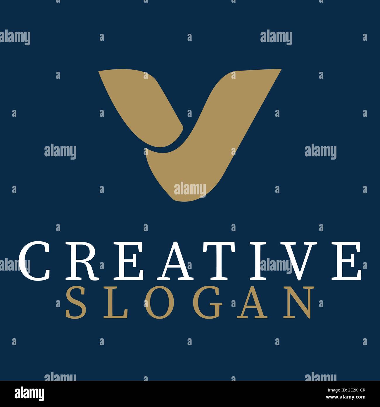 initial letter V creative luxury logo vector Stock Vector Image & Art ...