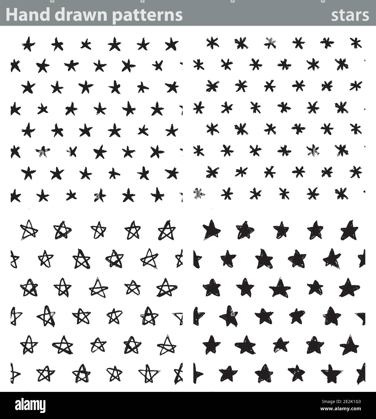 Star hand drawn background Stock Vector Images - Alamy