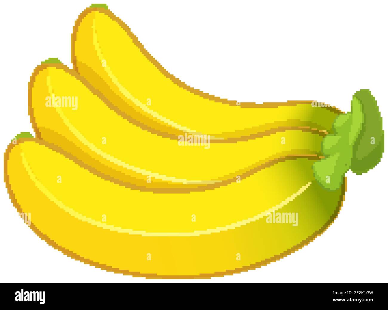 Bunch of bananas cartoon style isolated on white background ...