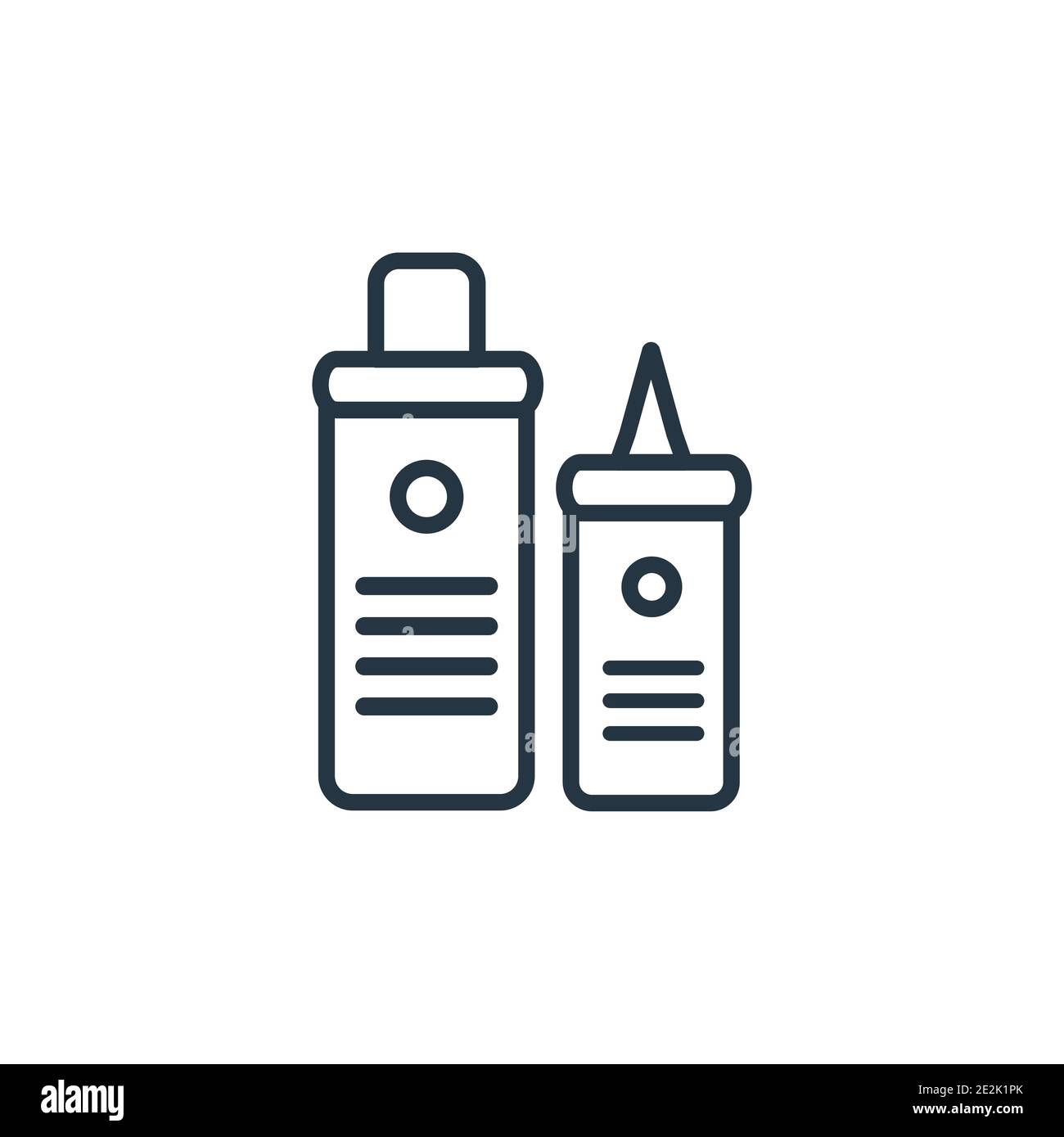 Condiments outline vector icon. Thin line black condiments icon, flat ...