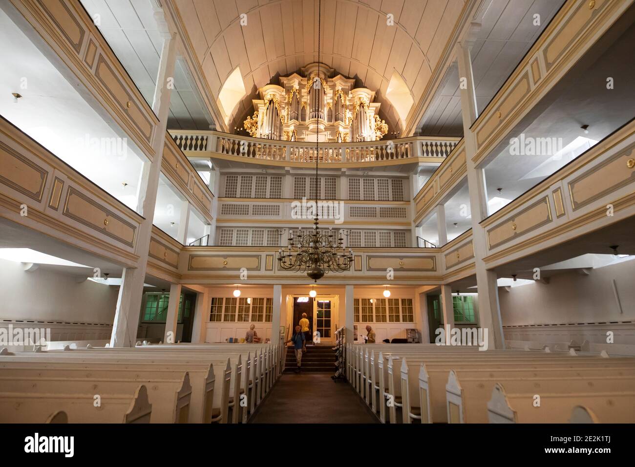The interior of the Bach church in the center of the town of Arnstadt ...