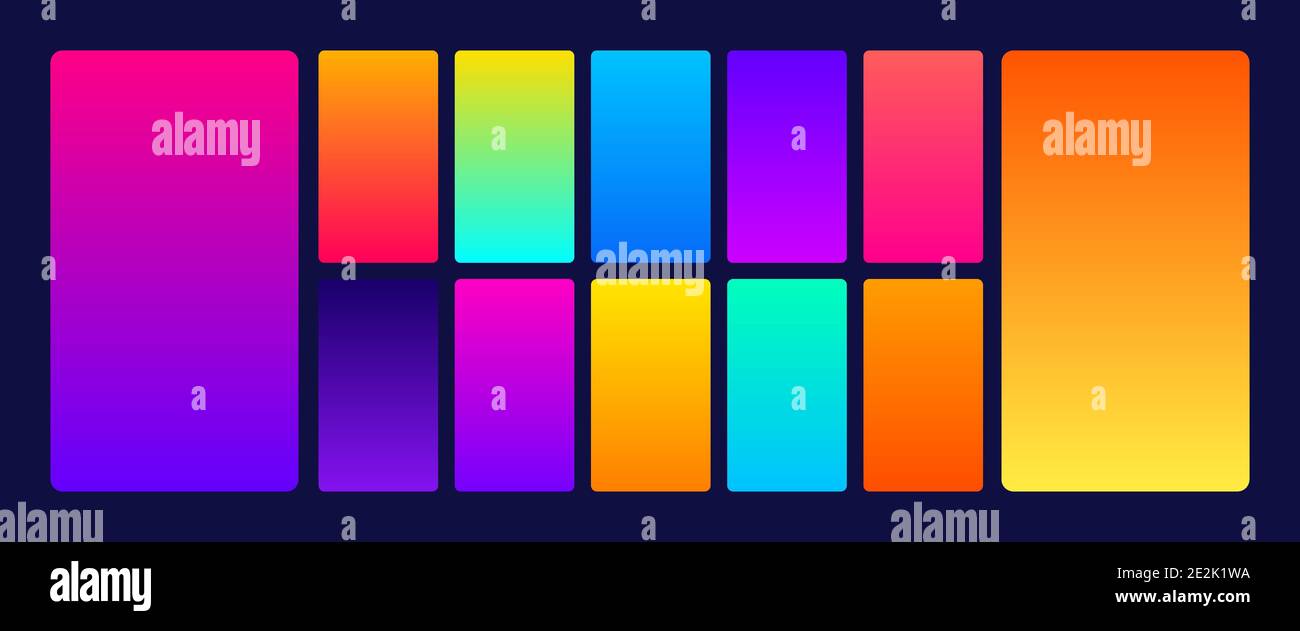UI Gradient Background Set Vector Illustration. Vector illustration ...