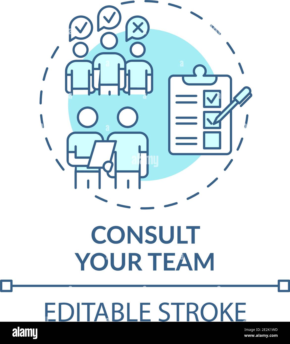 Consulting team concept icon Stock Vector Image & Art - Alamy