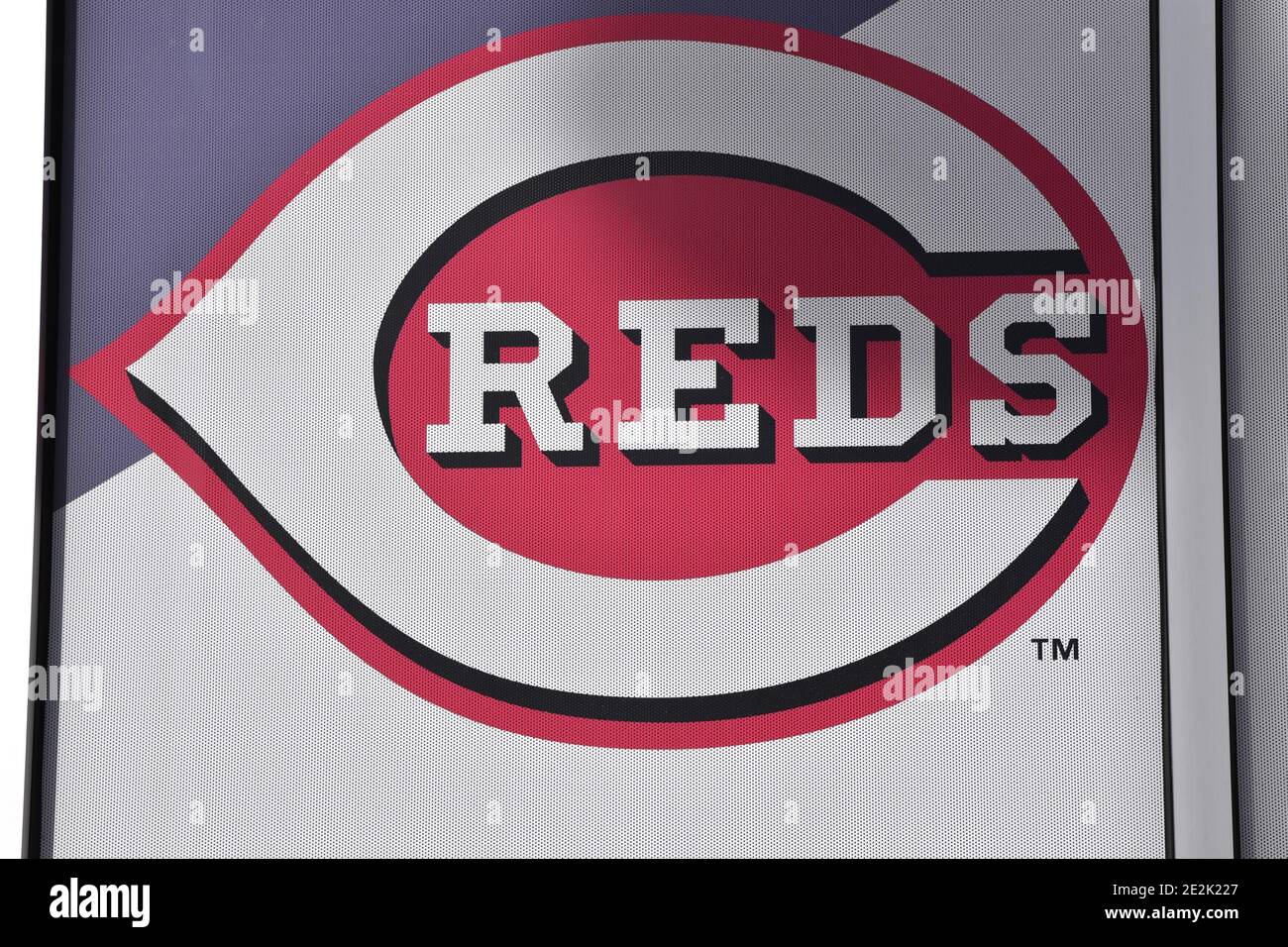 Cincinnati Reds logo at Goodyear Ballpark their spring training ...