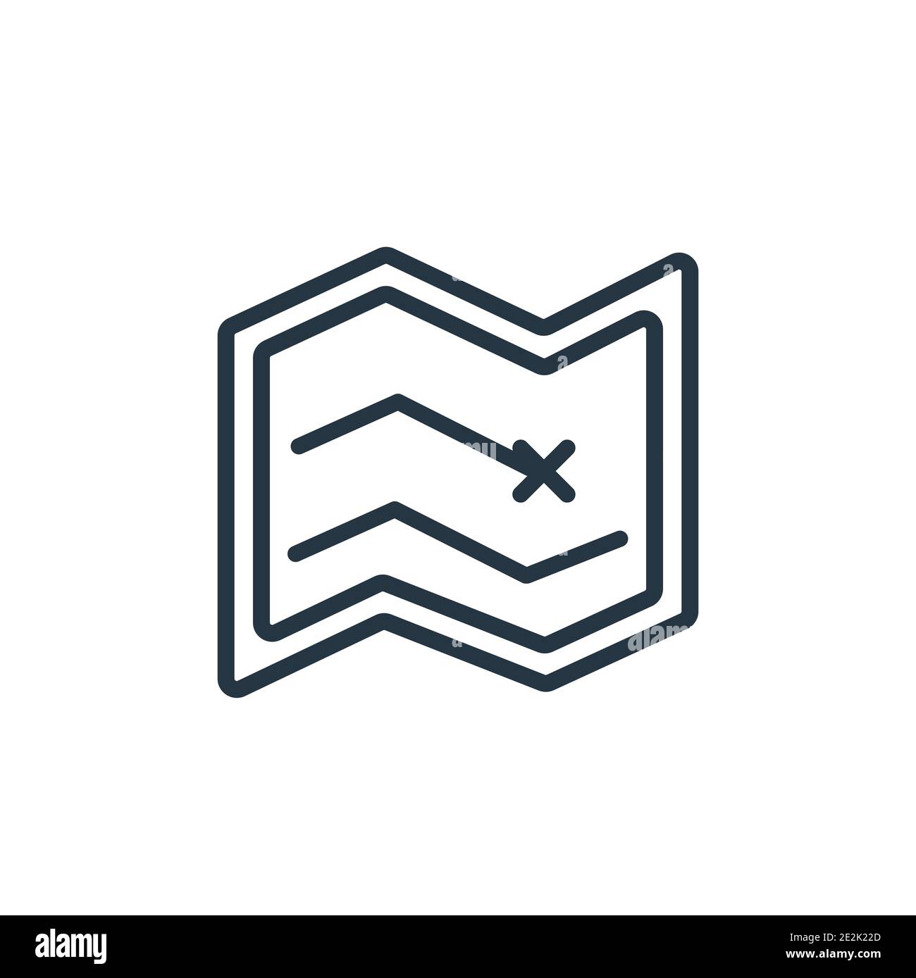 Board game map outline vector icon. Thin line black board game map icon ...