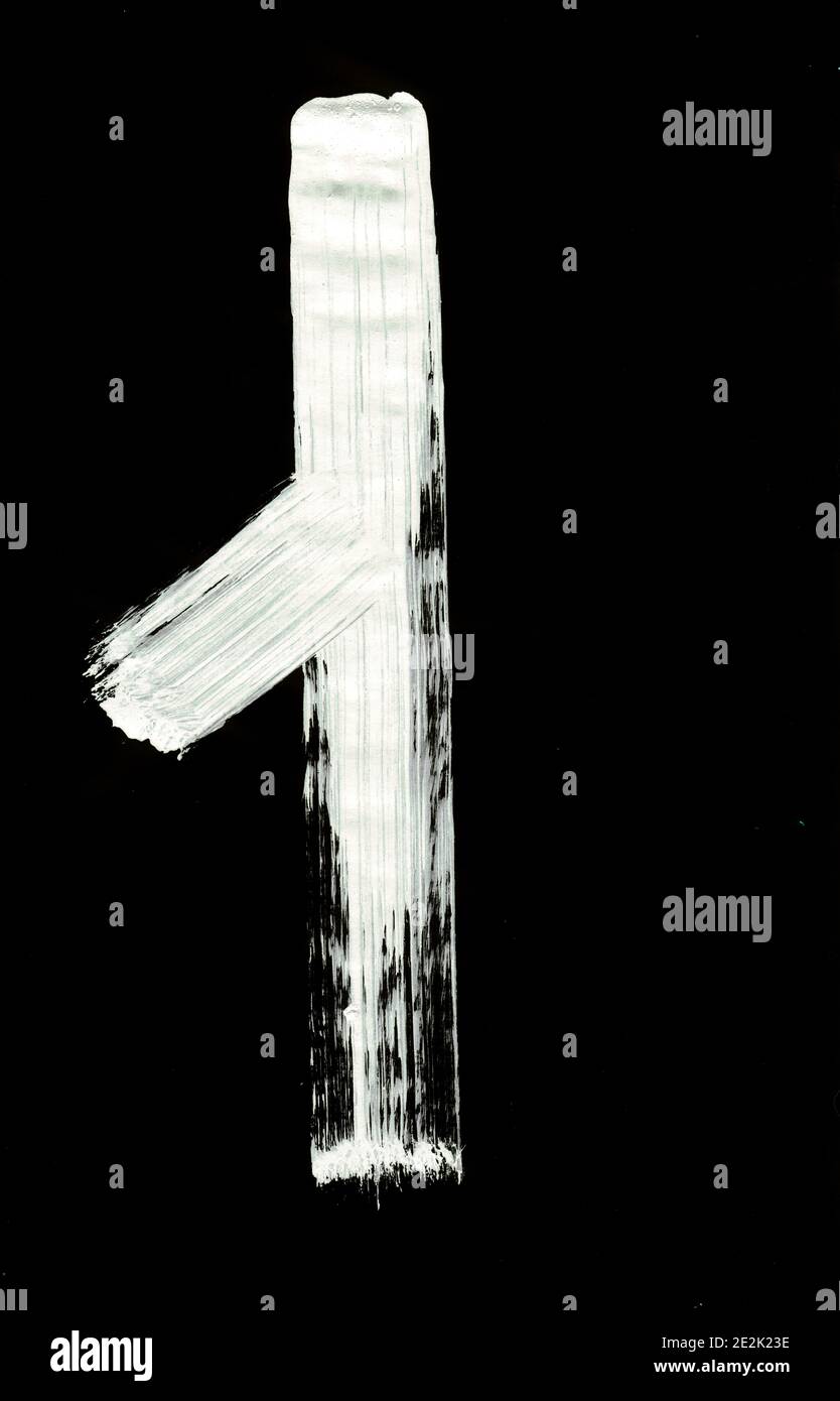 Medieval Runes 001 A Inverted Stock Photo - Alamy