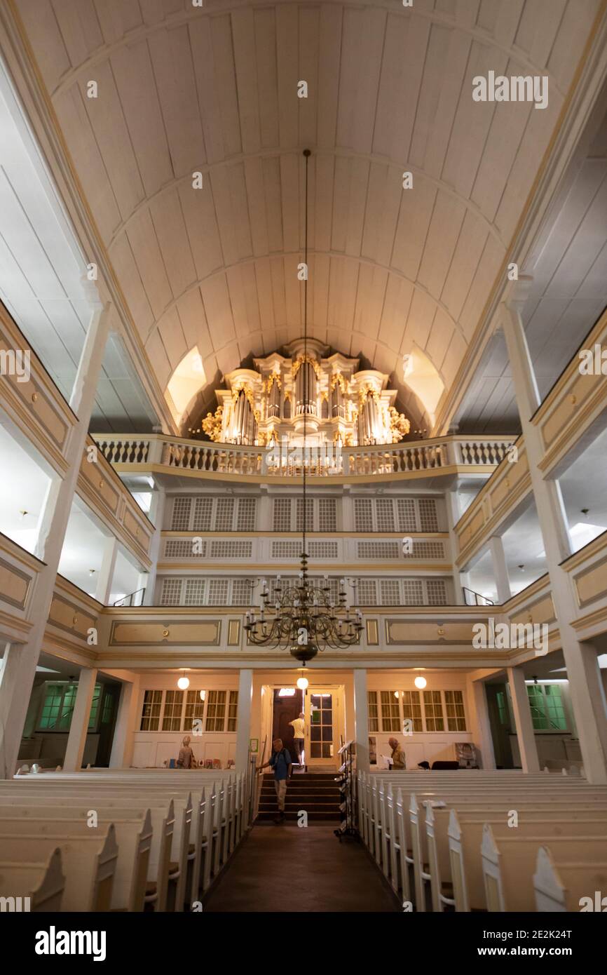 The interior of the Bach church in the center of the town of Arnstadt ...