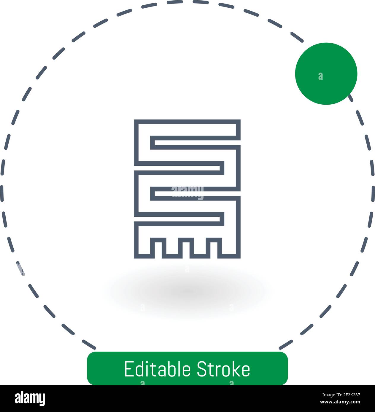 toughness vector icon editable stroke outline icons for web and mobile ...
