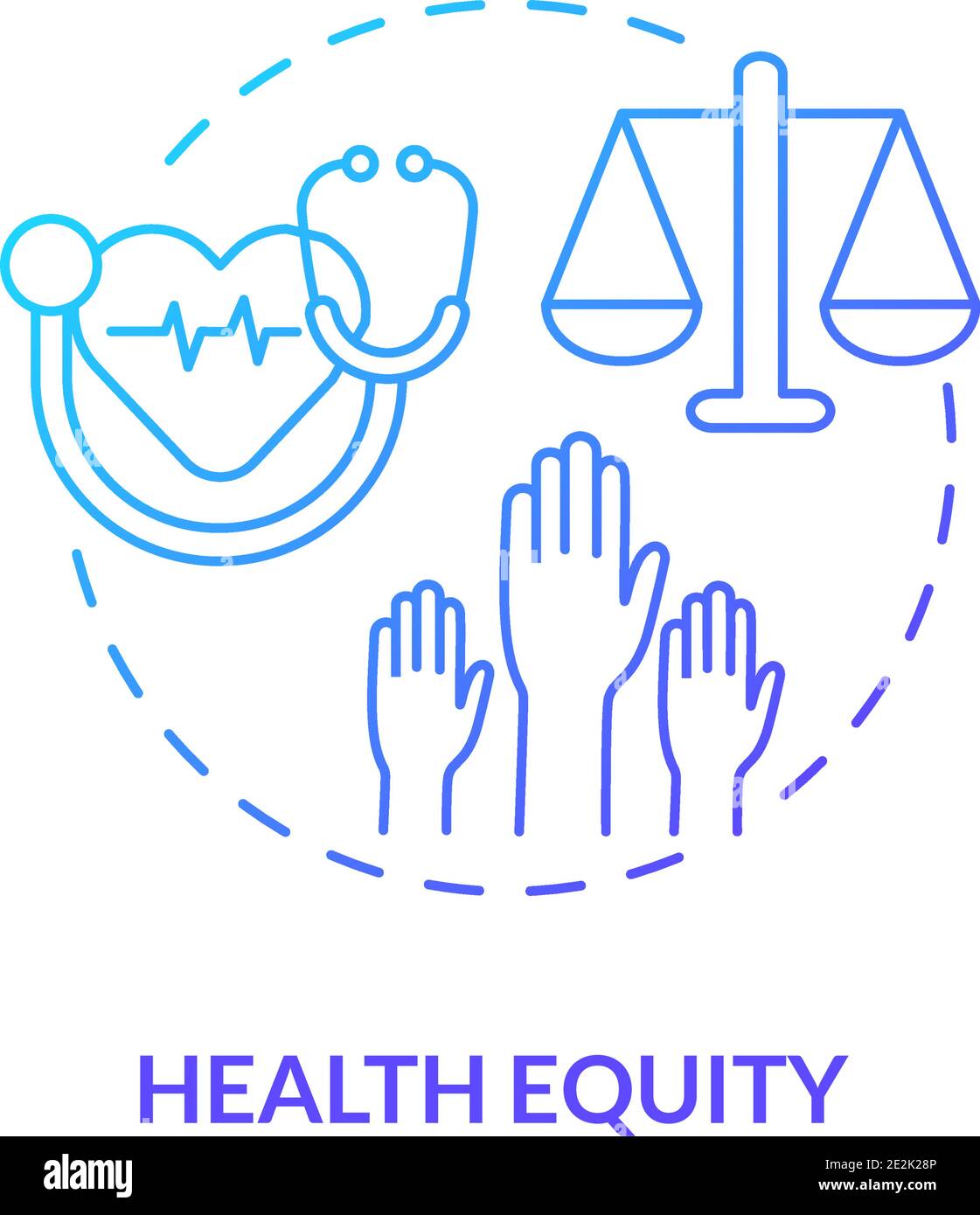 Health equity concept icon Stock Vector Image & Art - Alamy
