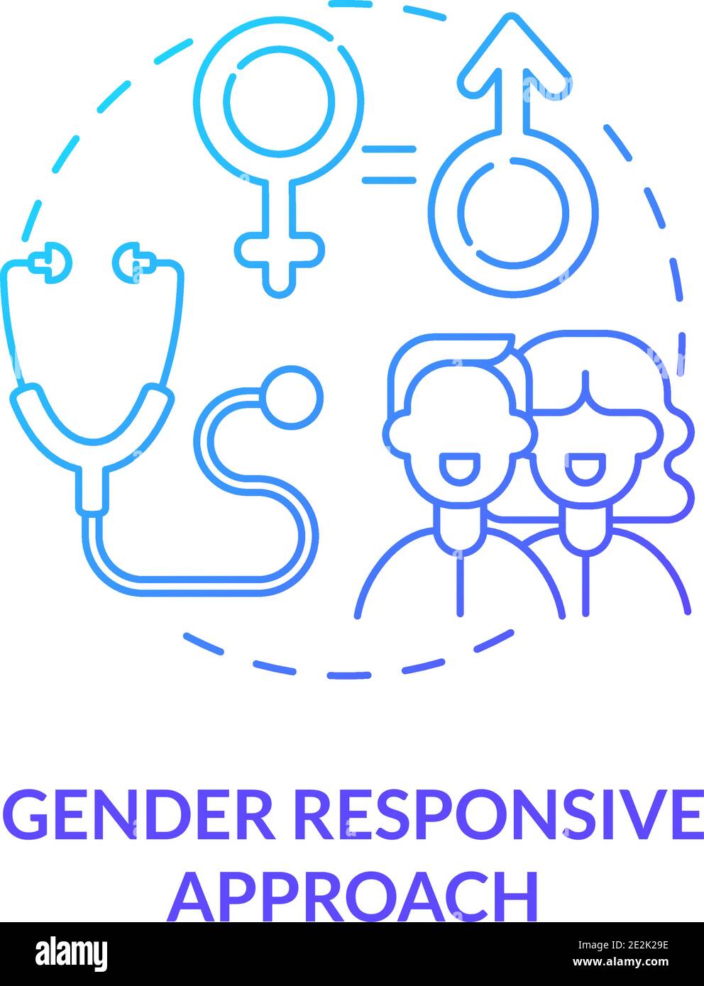 Gender responsive approach concept icon Stock Vector Image & Art - Alamy
