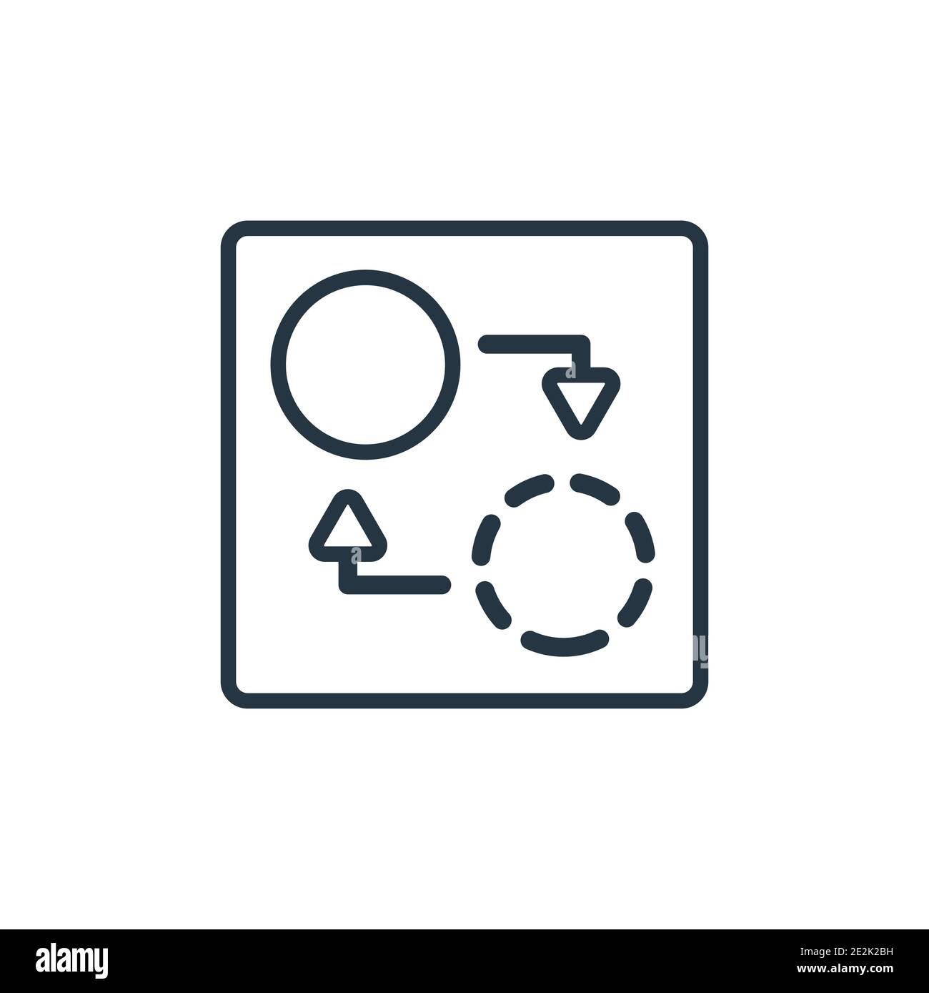 Change outline vector icon. Thin line black change icon, flat vector ...
