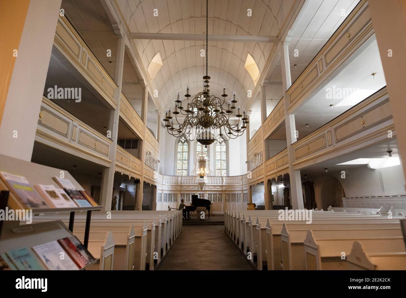 The interior of the Bach church in the center of the town of Arnstadt ...