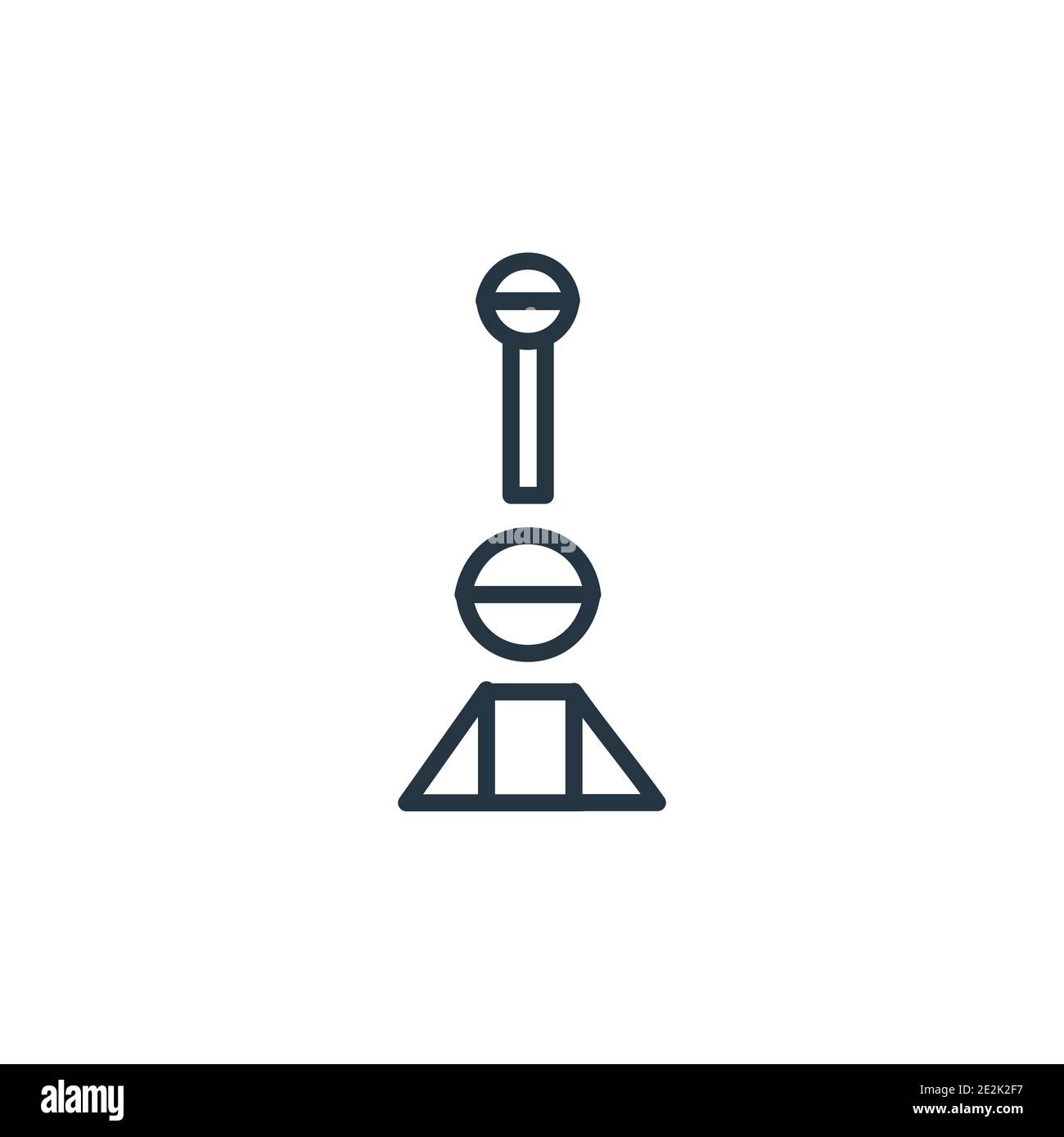 Shehnai outline vector icon. Thin line black shehnai icon, flat vector ...