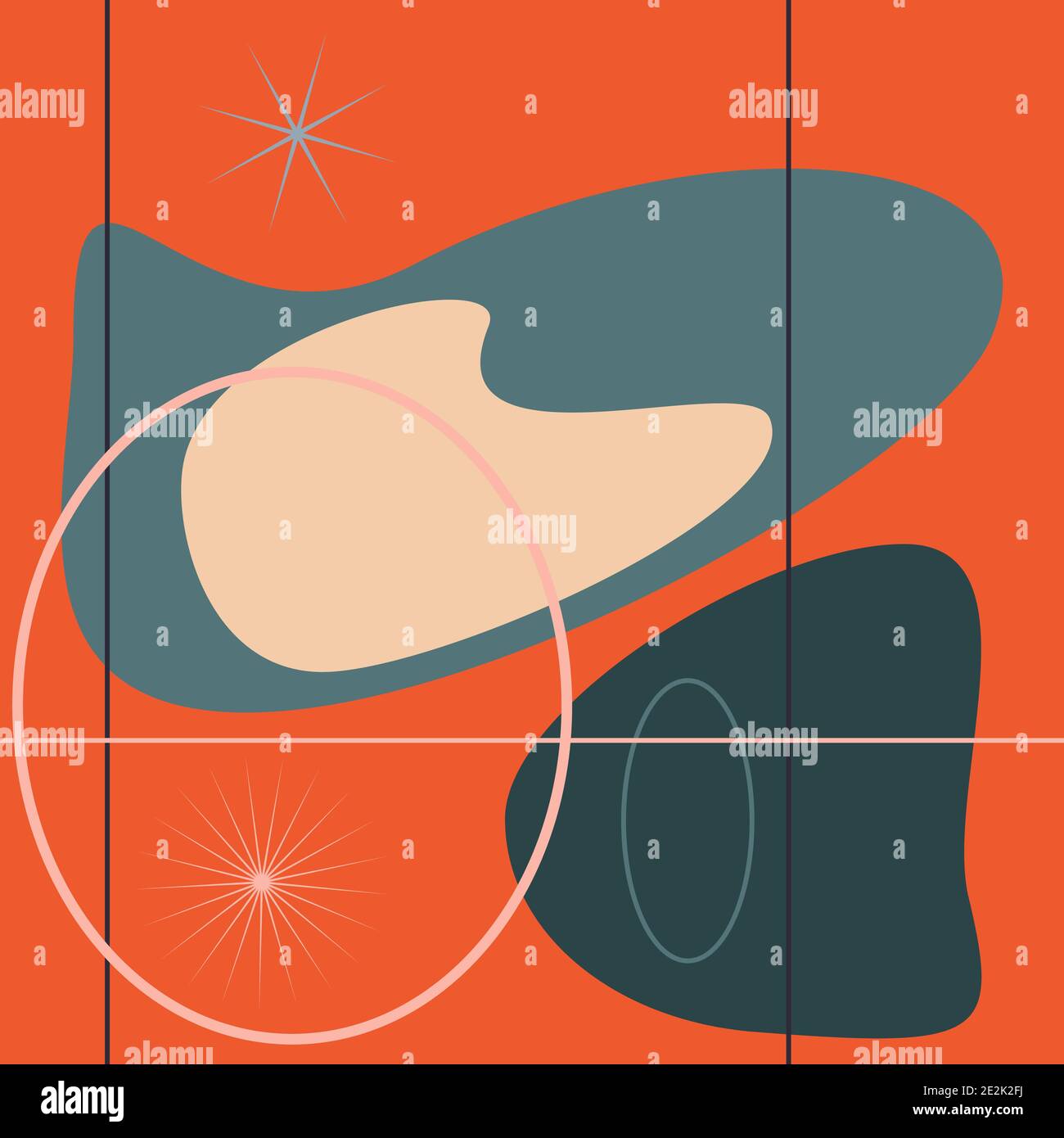 An abstract retro style shape background image Stock Vector Image & Art ...