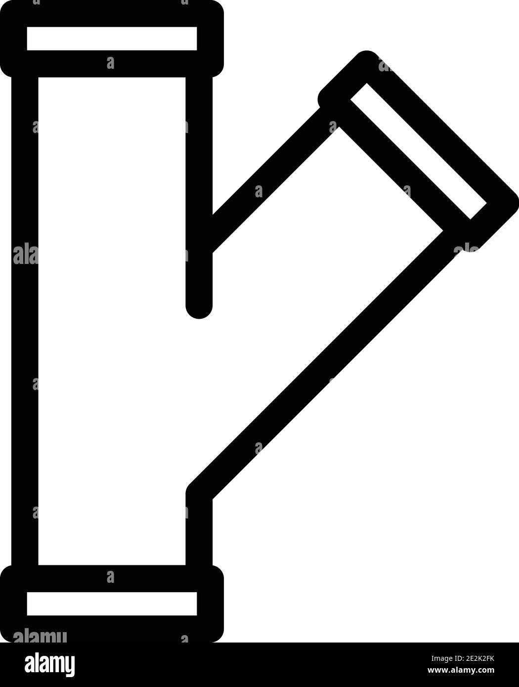 Pipe connection icon. Outline pipe connection vector icon for web ...