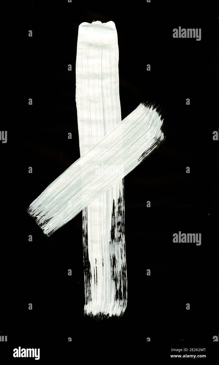 Medieval Runes 029 AE Inverted Stock Photo - Alamy
