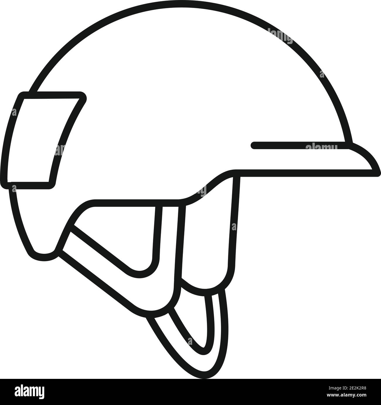 Industrial climber helmet icon, outline style Stock Vector Image & Art ...