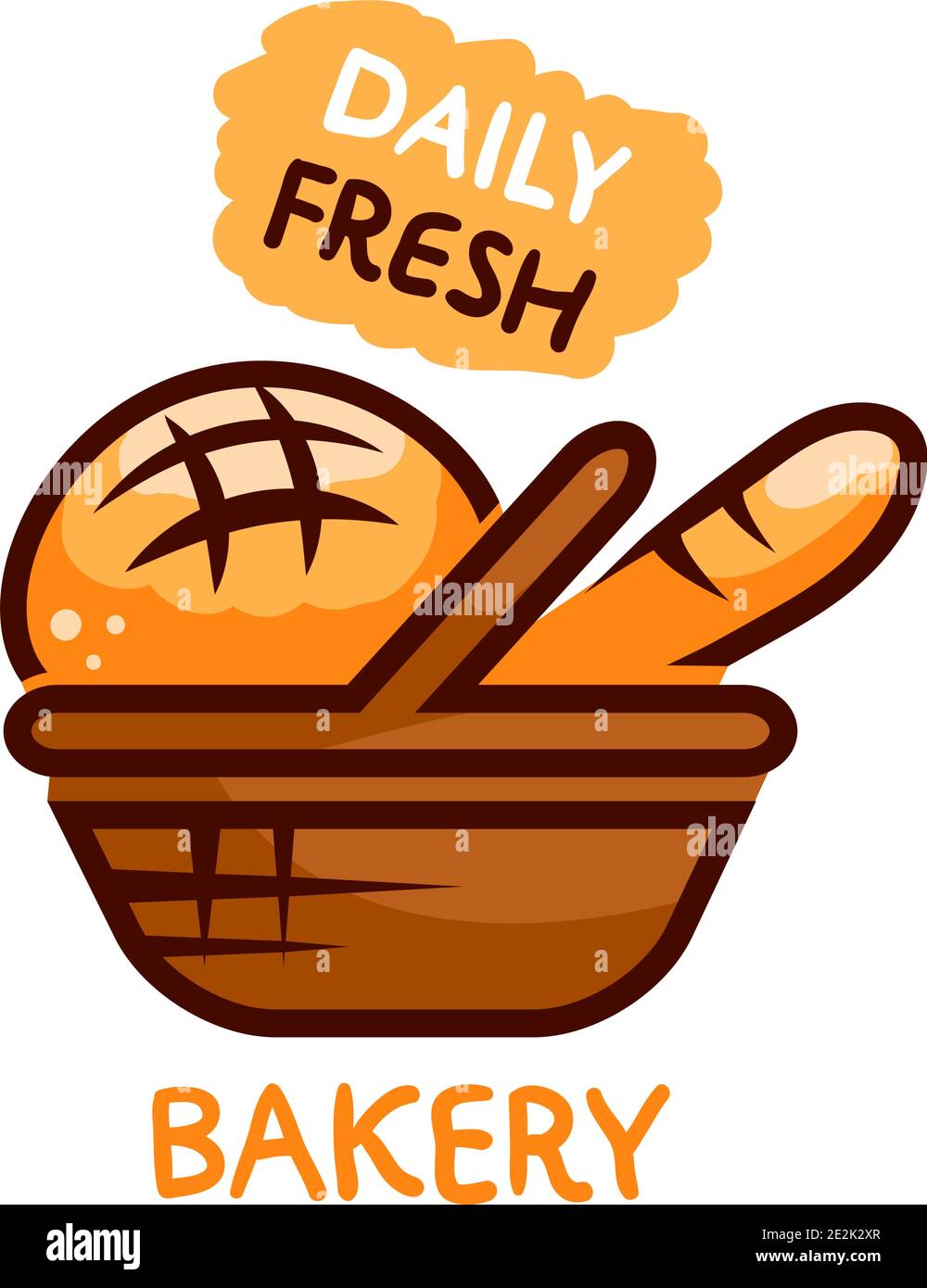 Bakery shop illustration vector Cut Out Stock Images & Pictures - Alamy
