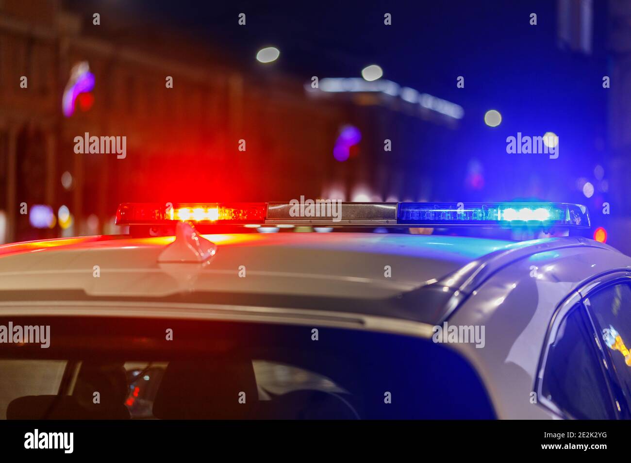 Flickering police light hi-res stock photography and images - Alamy