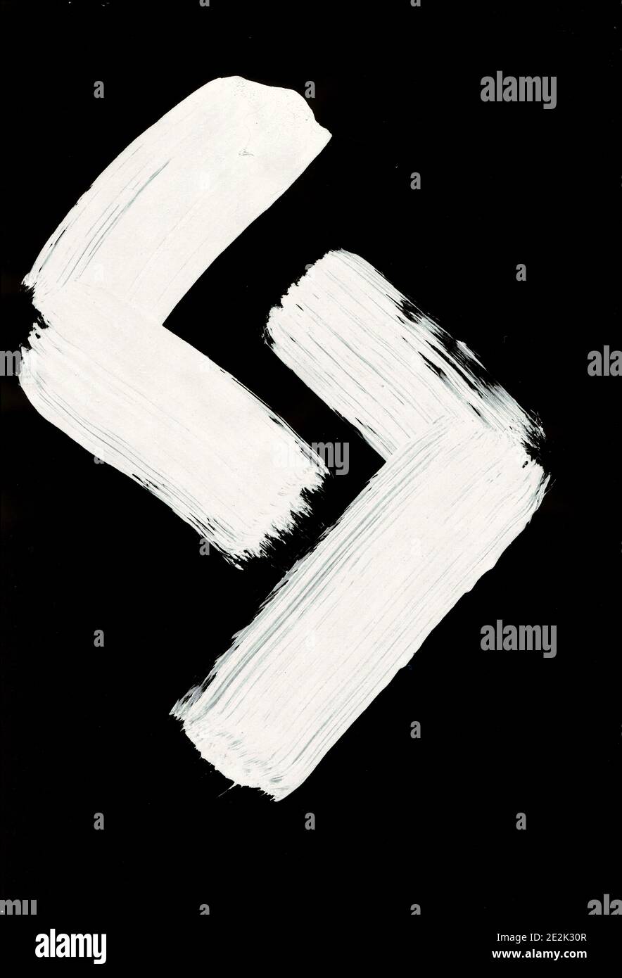 Runes Elder Futhark 0012 Jera Inverted Stock Photo - Alamy