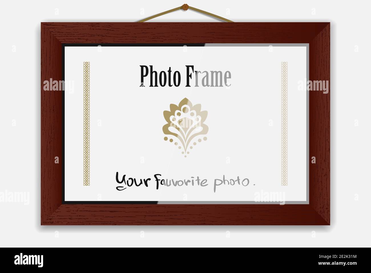 Old ;picture frame Stock Vector Images - Alamy