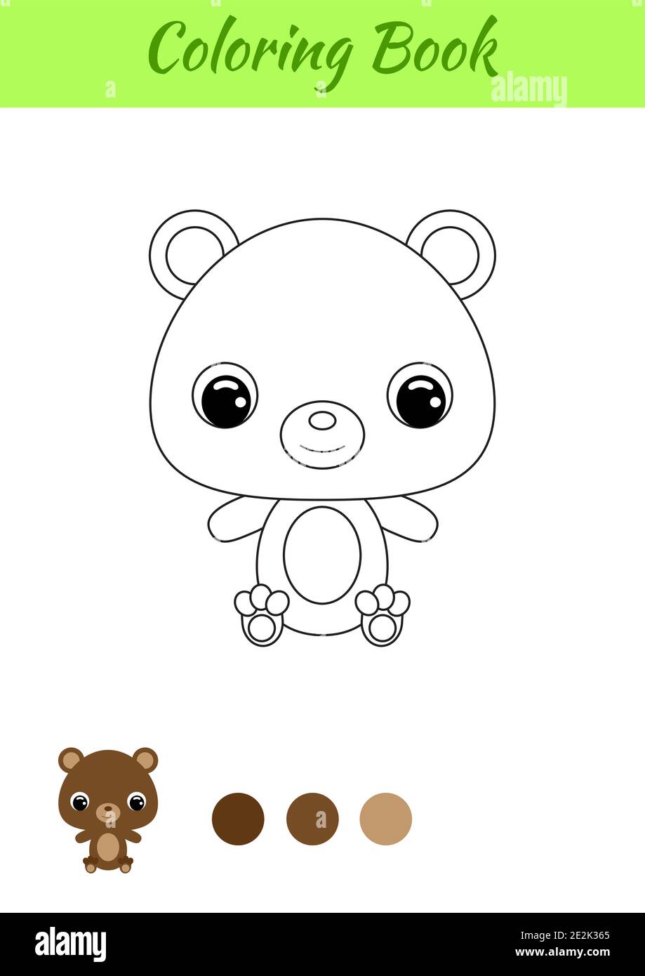 Cute Baby Bear Coloring Pages