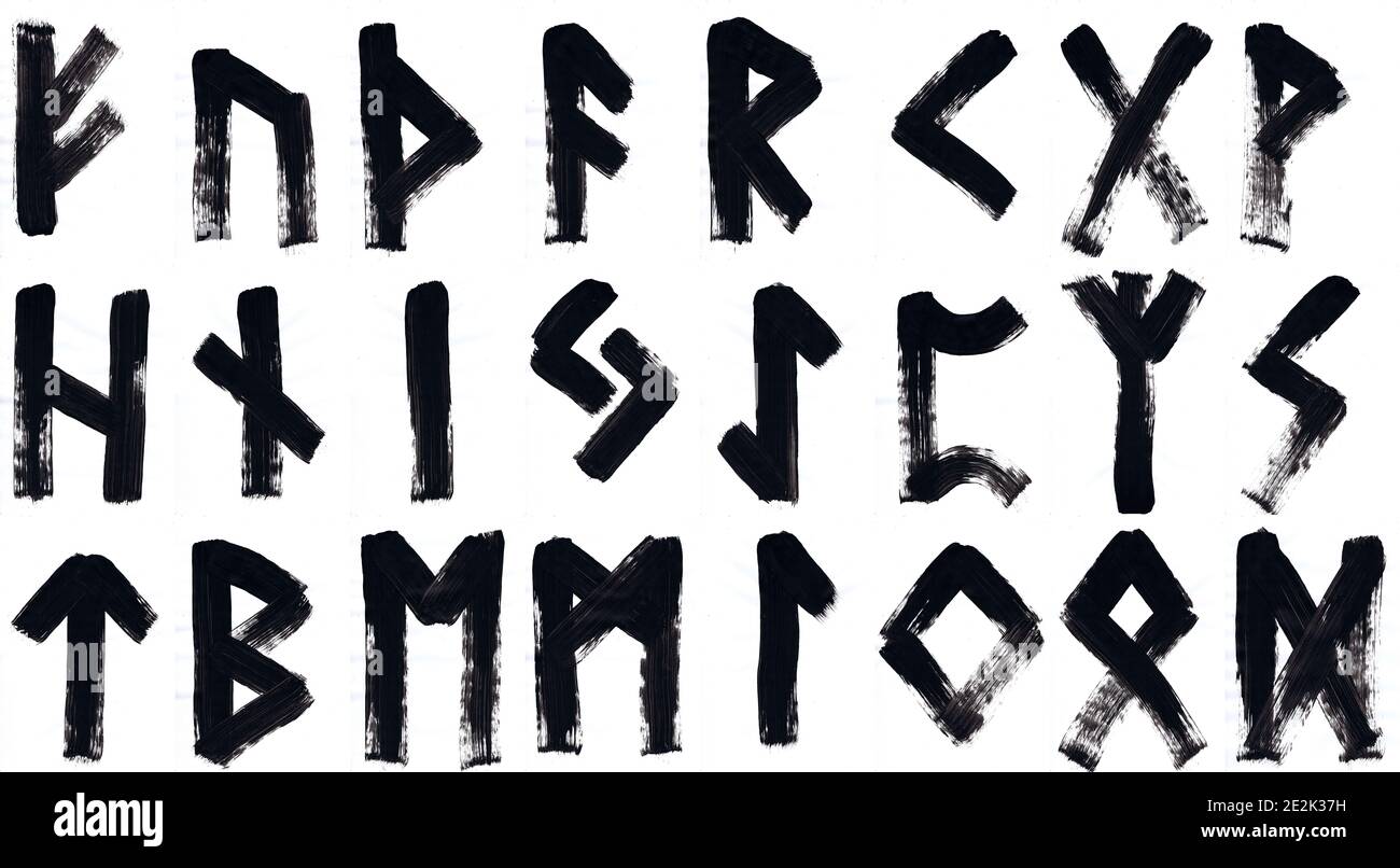 The elder futhark Cut Out Stock Images & Pictures - Alamy