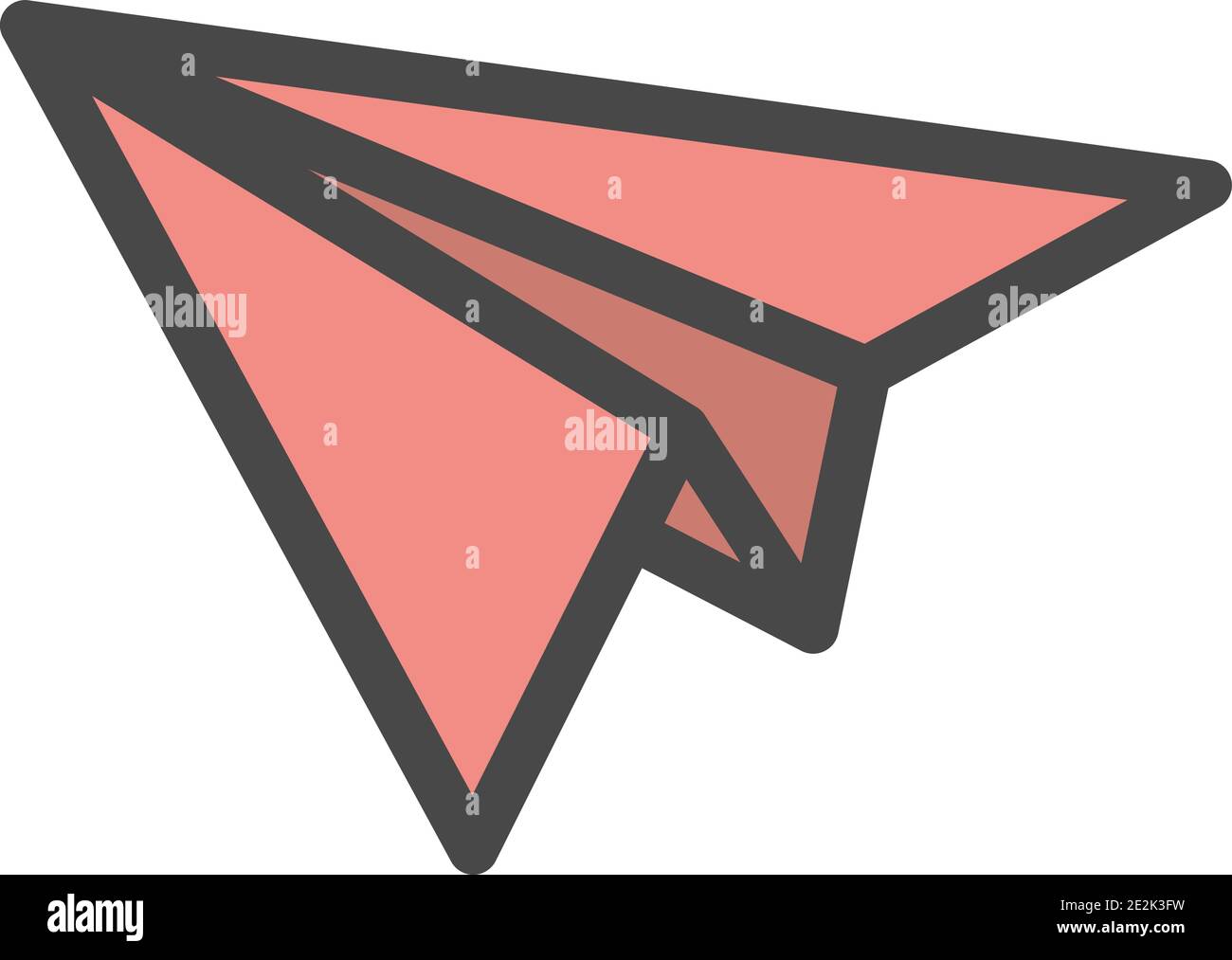 Sending message vector icon in shape of paper origami airplane Stock ...